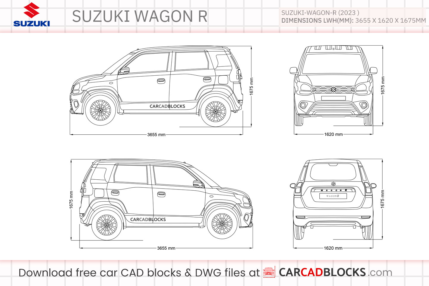 Suzuki Free CAD Blocks DWG File CarCadBlocks Suzuki Free CAD Blocks DWG File CarCadBlocks
